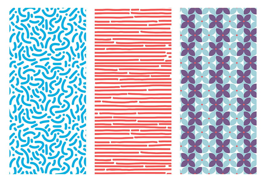 How to Create a Set of Organic, Hand-Drawn, Retro Patterns in Adobe ...