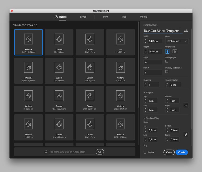 How to Make a Take-Out Menu Template in InDesign | Envato Tuts+