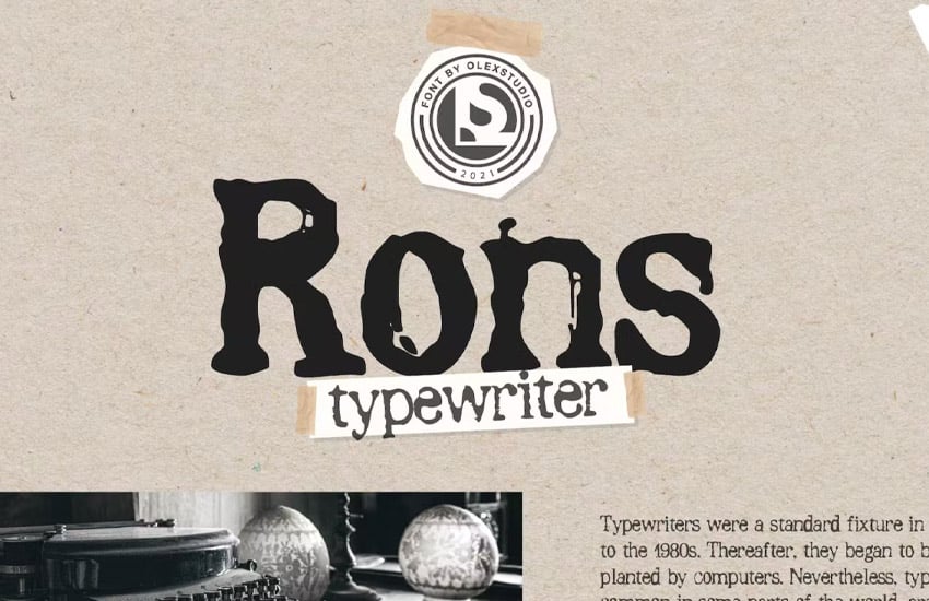 10 Best Classic Typewriter Fonts With Vintage Machine Styles | Envato Tuts+