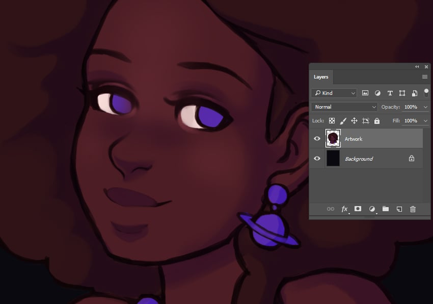 How to Draw & Paint a Galaxy Afro Portrait in Adobe Photoshop | Envato ...