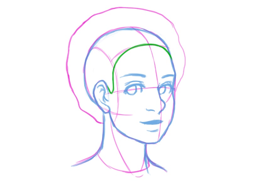 How to Draw Natural, Textured, Afro Hair (How to Draw Curly Hair ...