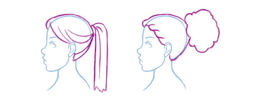 How to Draw Natural, Textured, Afro Hairstyles (Afros, Locs, Braids ...