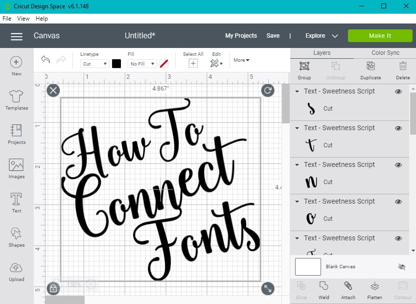 How to Connect Letters in Cricut | Envato Tuts+