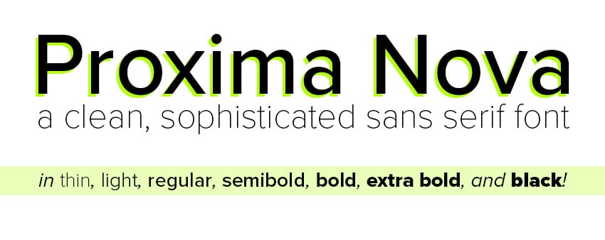 20 Fonts Similar to Proxima Nova (Alternatives to Download) | Envato Tuts+