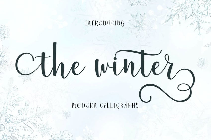 40 geniales letras de invierno (tipos de letra para descargar) | Envato ...