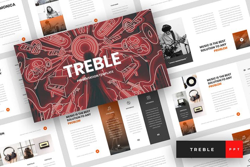 20 Best Free Music Theme PowerPoint Templates + PPT Backgrounds 2025 ...