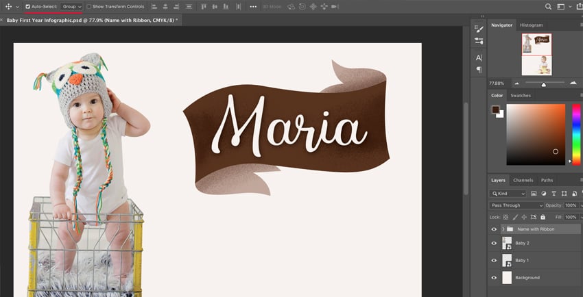 How to Create a Baby's First Year Infographic in Photoshop | Envato Tuts+