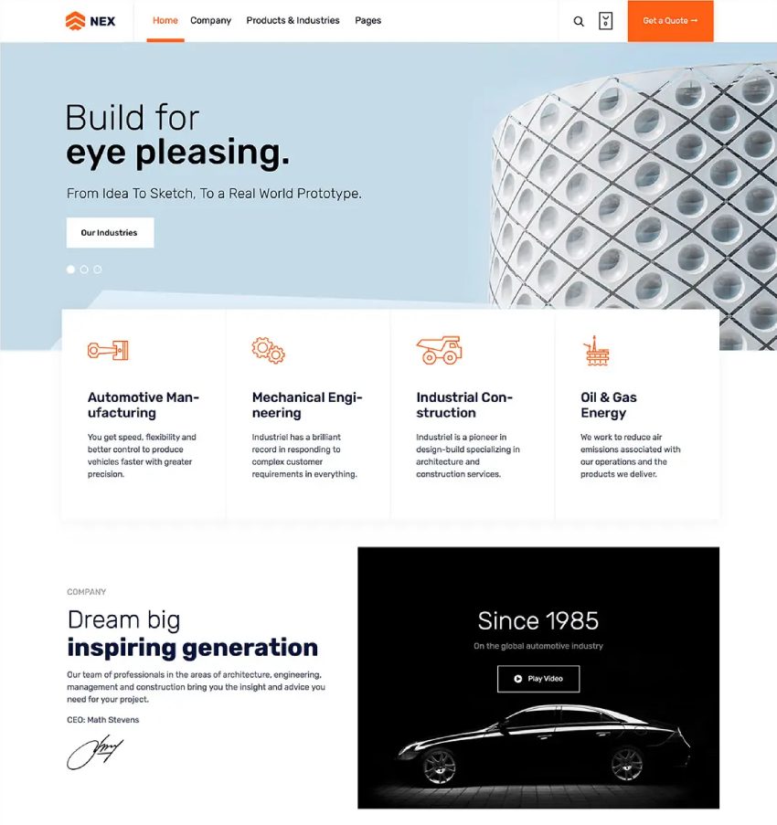 30 Best Industrial & Manufacturing WordPress Themes 2025 | Envato Tuts+