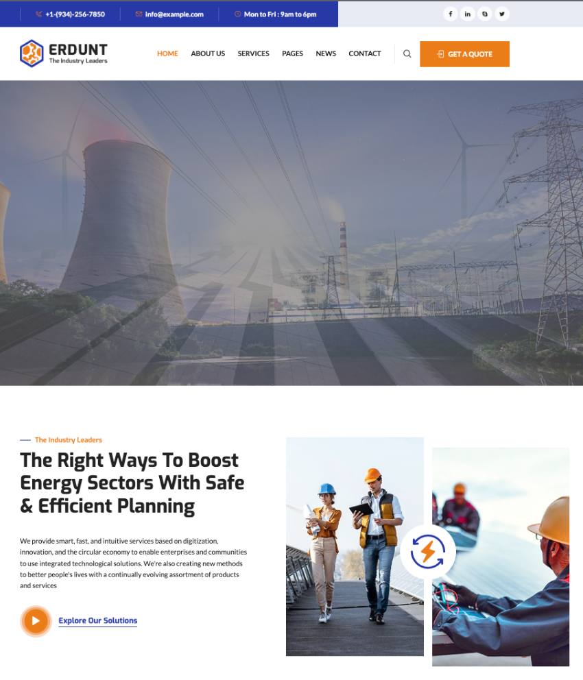 30 Best Industrial & Manufacturing WordPress Themes 2025 | Envato Tuts+