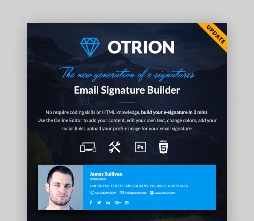 25 top Plantillas de Firma eMail Gratis y Premium descargables 2022 ...