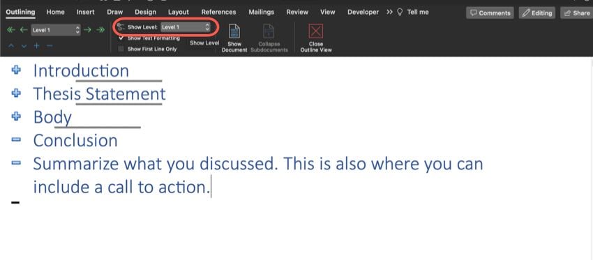 How to Make and Format an Outline in Microsoft Word | Envato Tuts+