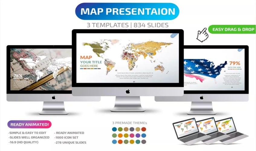 20 increíbles mapas editables para PowerPoint | Envato Tuts+