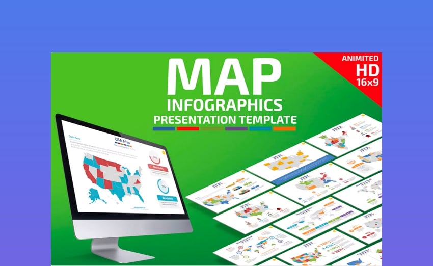 20 increíbles mapas editables para PowerPoint