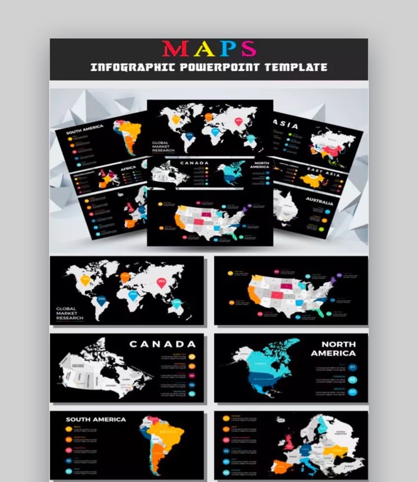 20 increíbles mapas editables para PowerPoint | Envato Tuts+