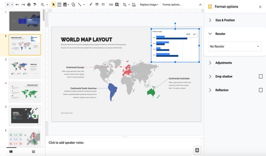 Cómo crear mapas en Google Slides con plantillas
