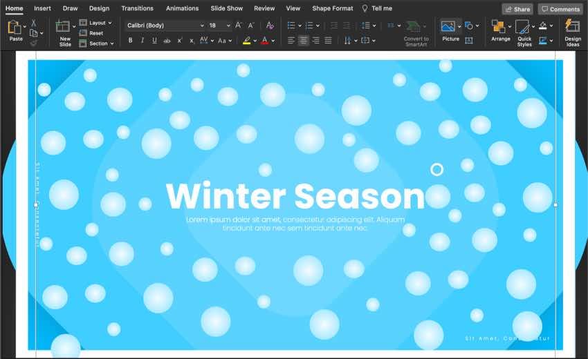 How to Make Animated Snow Falling in PowerPoint Slide Background ...