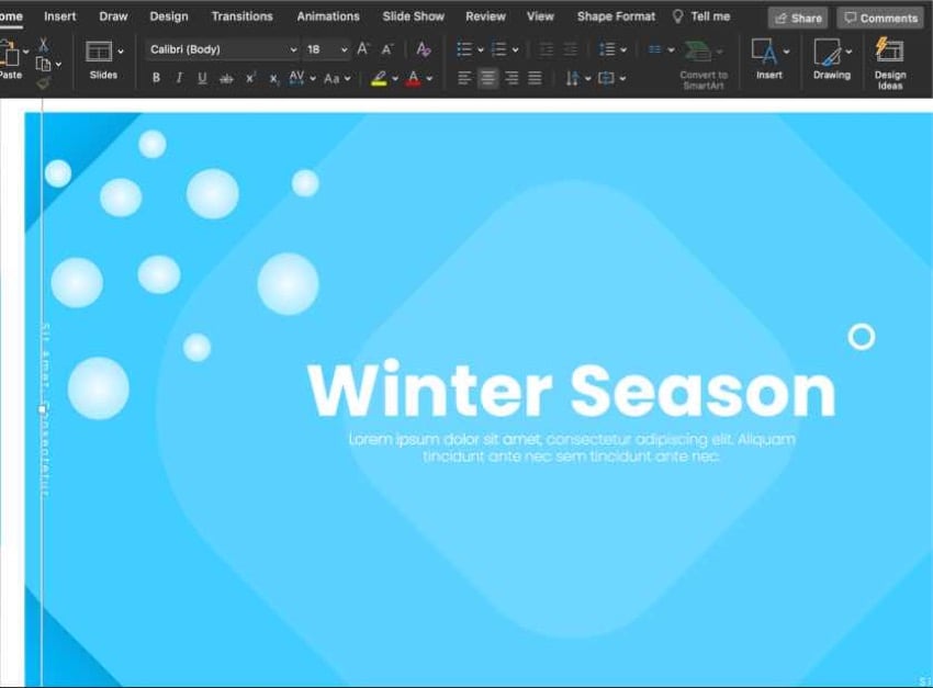 How to Make Animated Snow Falling in PowerPoint Slide Background ...