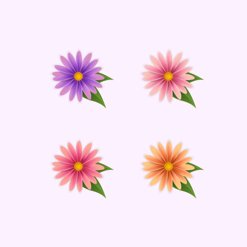 Create Simple Flowers With Gradient Mesh in Adobe Illustrator | Envato ...
