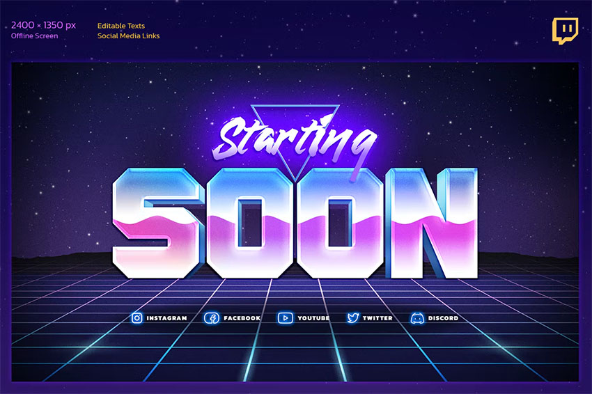 35+ Best Twitch Stream "Starting Soon" Overlays