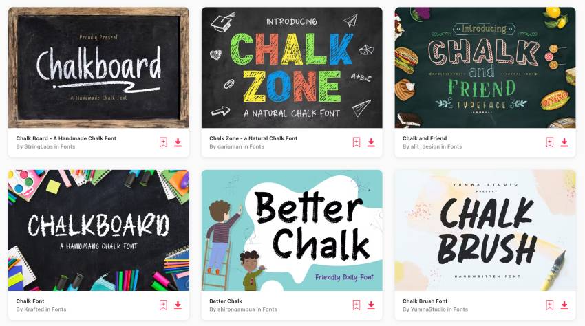 27 Best Chalkboard Fonts