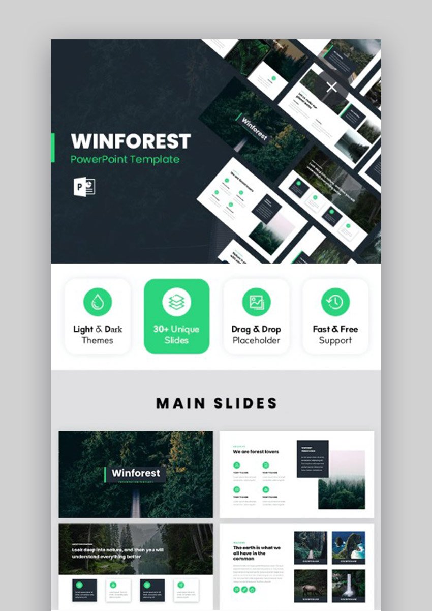 22+ Best Free Nature PowerPoint Templates (Green PPTs 2022)