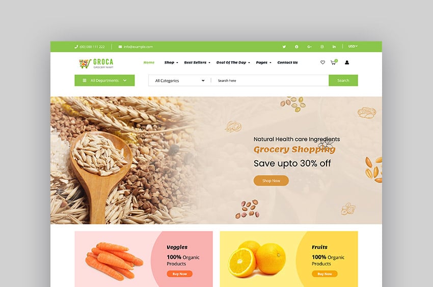 25 Free Tasty Grocery and Food Store Shopify Themes | Envato Tuts+