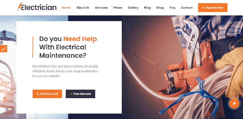 Best WordPress Themes for Electricians and Electrical Engineers ...