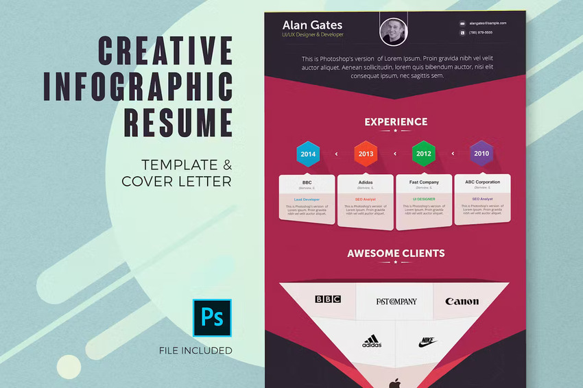 30+ Best Infographic Resume Templates (Creative Examples for 2025 ...