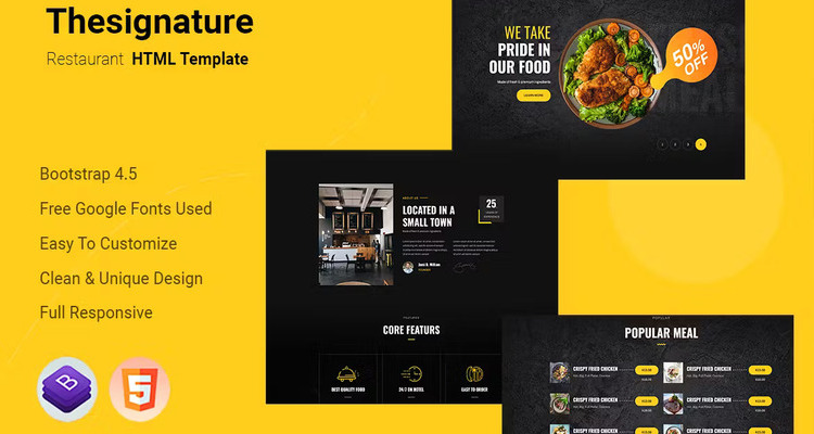20 Best Responsive Restaurant Website Templates in HTML for 2025 ...