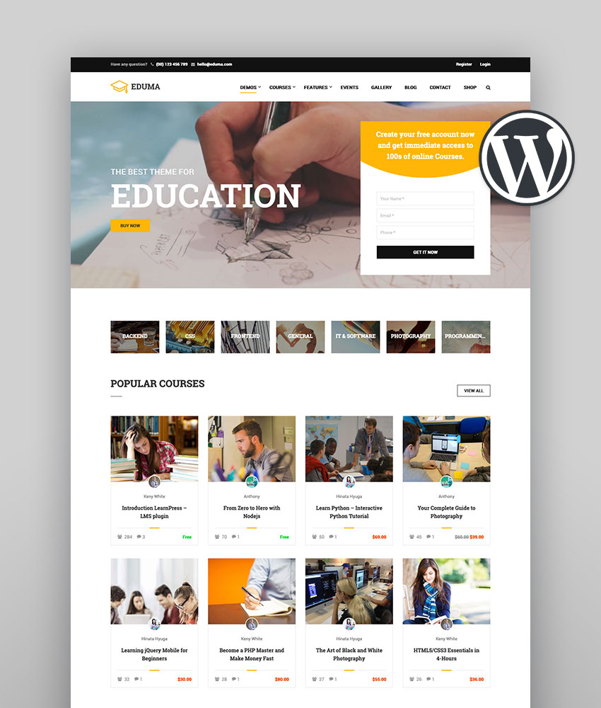 20+ Top Education WordPress Themes: To Make School Sites | Envato Tuts+