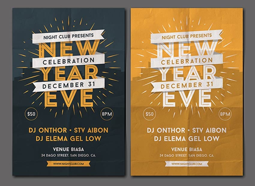 30 Best New Year's Eve Flyers and Invitations