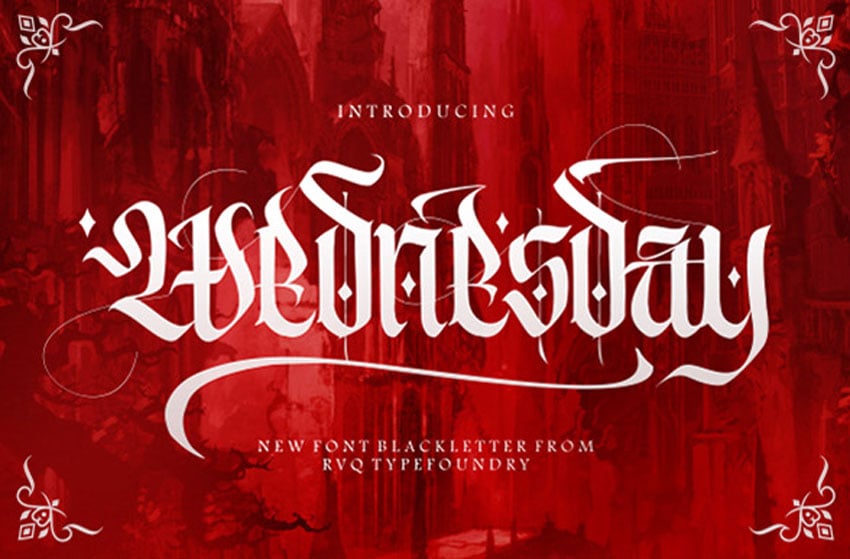 25+ Font Gothic Gratis Terbaik untuk Seni Desain Lettering Fantasi ...