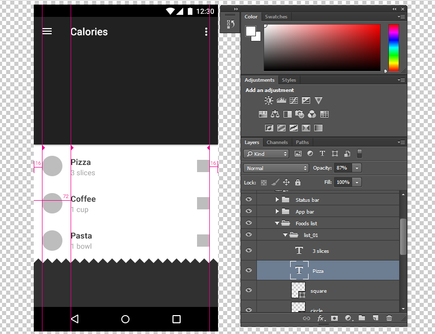 Designing an App Using the Material Design Sticker Sheet | Envato Tuts+