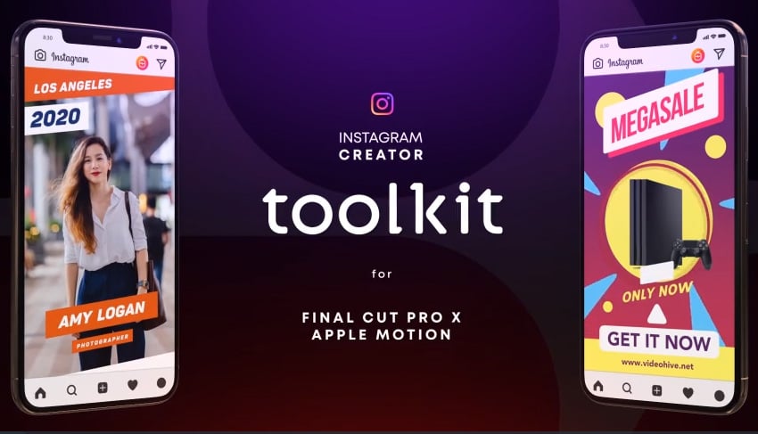 12 Top Instagram Stories Title and Text Templates for Final Cut Pro X ...