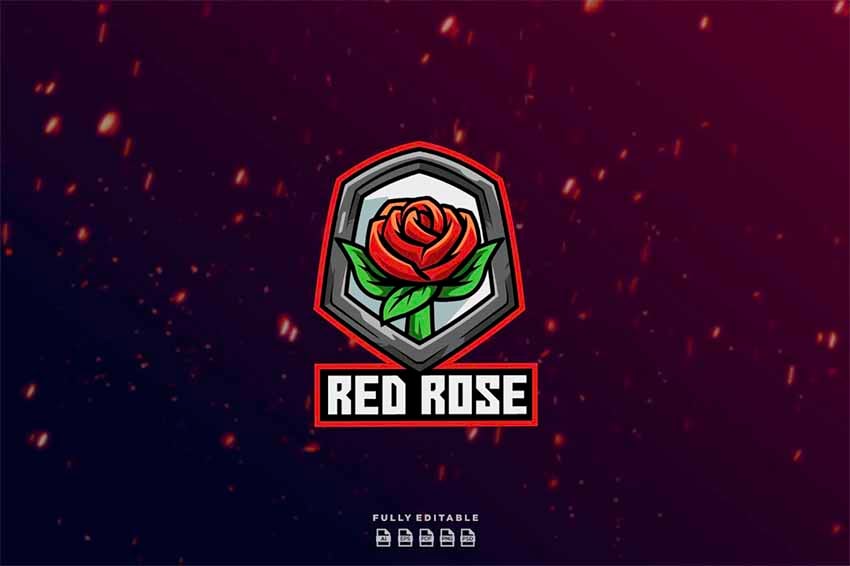 38 Best Rose Logo Design (Including Red & Black Roses)