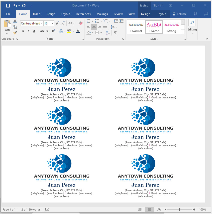 How to Make Your Own Business Cards in Word | Envato Tuts+