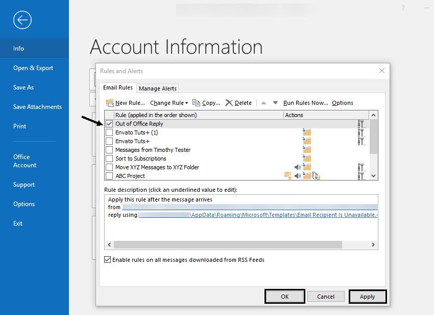 Thiết lập thư trả lời vắng mặt tự động trong Outlook | Envato Tuts+