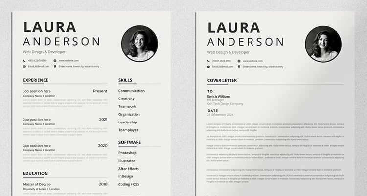 20+ Illustrator AI Resume Templates (Creative CV Designs 2023) | Envato ...