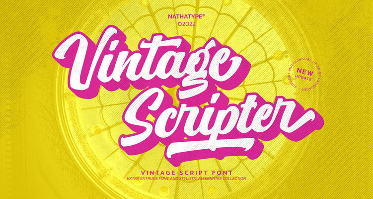 40 Best Vintage Script Fonts (Retro Calligraphy Styles to Download ...