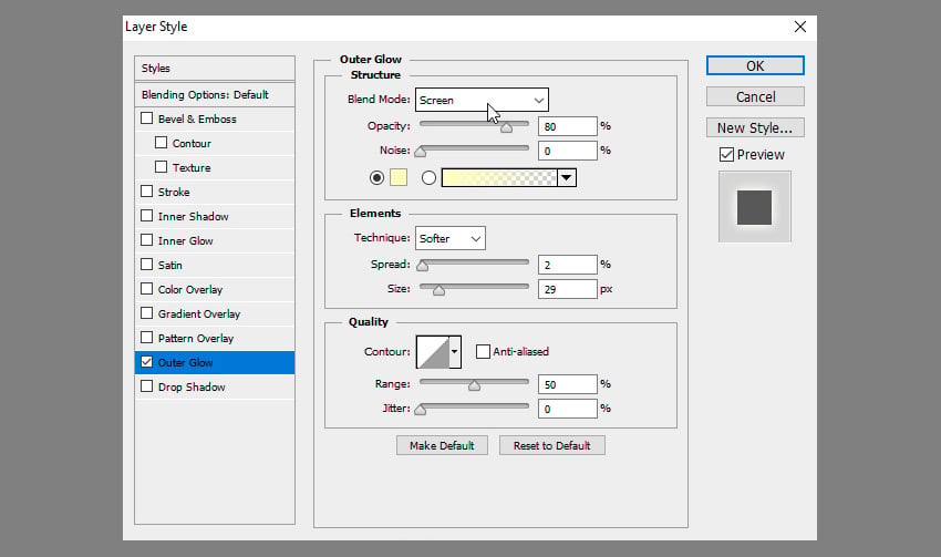How to Apply an Outer Glow to Layer Styles in Photoshop | Envato Tuts+