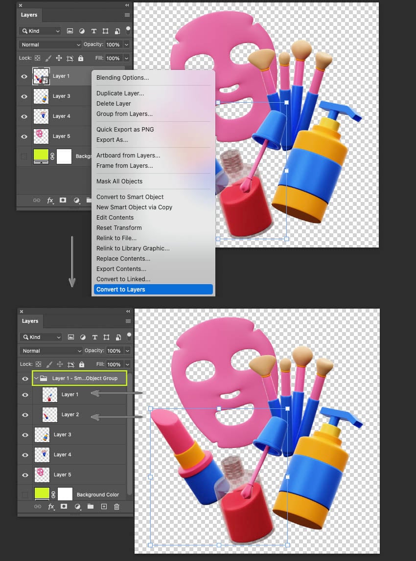 How to Unmerge Layers in Photoshop | Envato Tuts+
