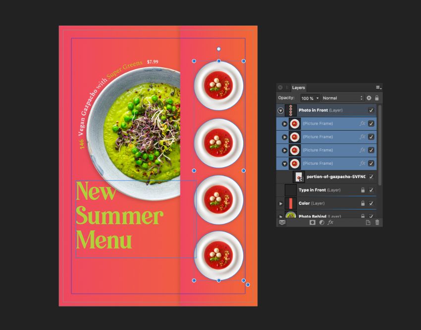 Cómo elaborar una plantilla para menú de restaurante en Affinity Publisher