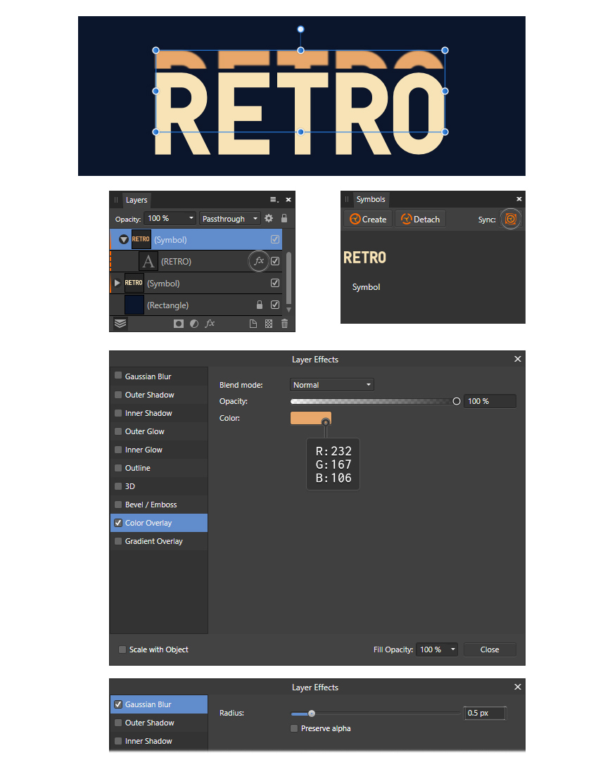 How to Create a Layered Text Effect in Affinity Designer | Envato Tuts+