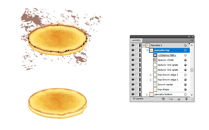 Yum! How to Create a Stack of Pancakes With Syrup in Adobe Illustrator ...