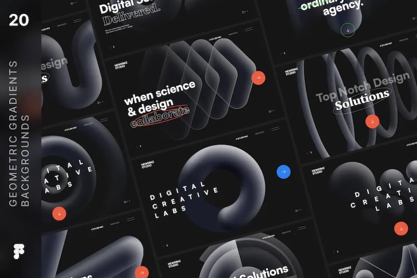 10 Figma Templates with Geometric Designs | Envato Tuts+