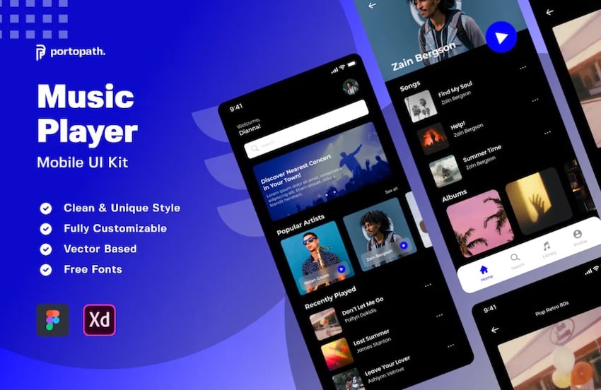 12+ Figma UI Kits for Building Music Streaming Services | Envato Tuts+