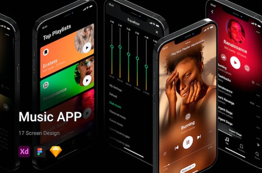 12+ Figma UI Kits for Building Music Streaming Services | Envato Tuts+
