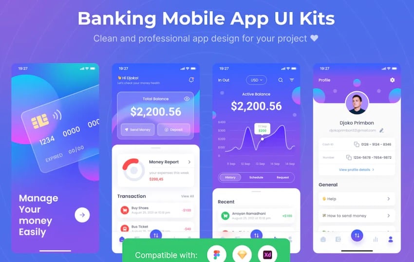 15+ Prototyping Templates for Fintech and Banking Apps | Envato Tuts+
