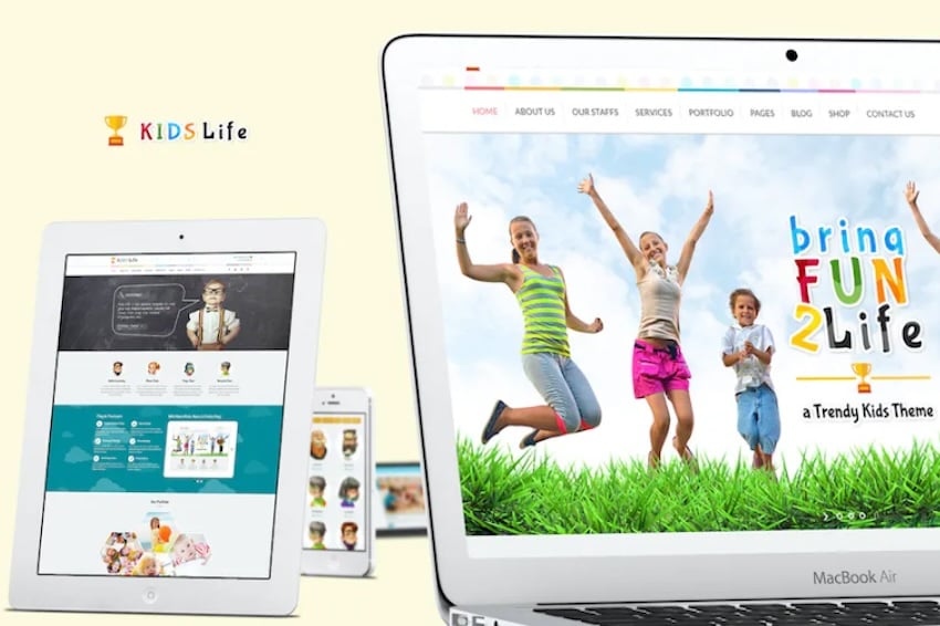 10+ Best Baby and Kids HTML Website Templates | Envato Tuts+
