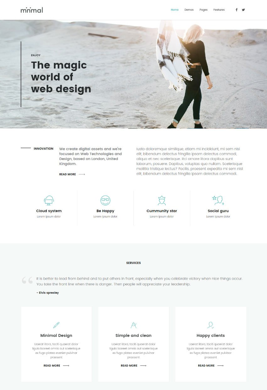 15+ Template Situs Satu Halaman Terbaik Dengan Desain yang Responsif ...